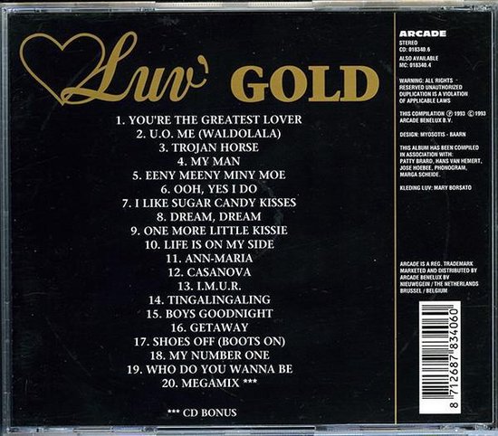 Luv Gold, Luv' | CD (album) | Muziek | bol