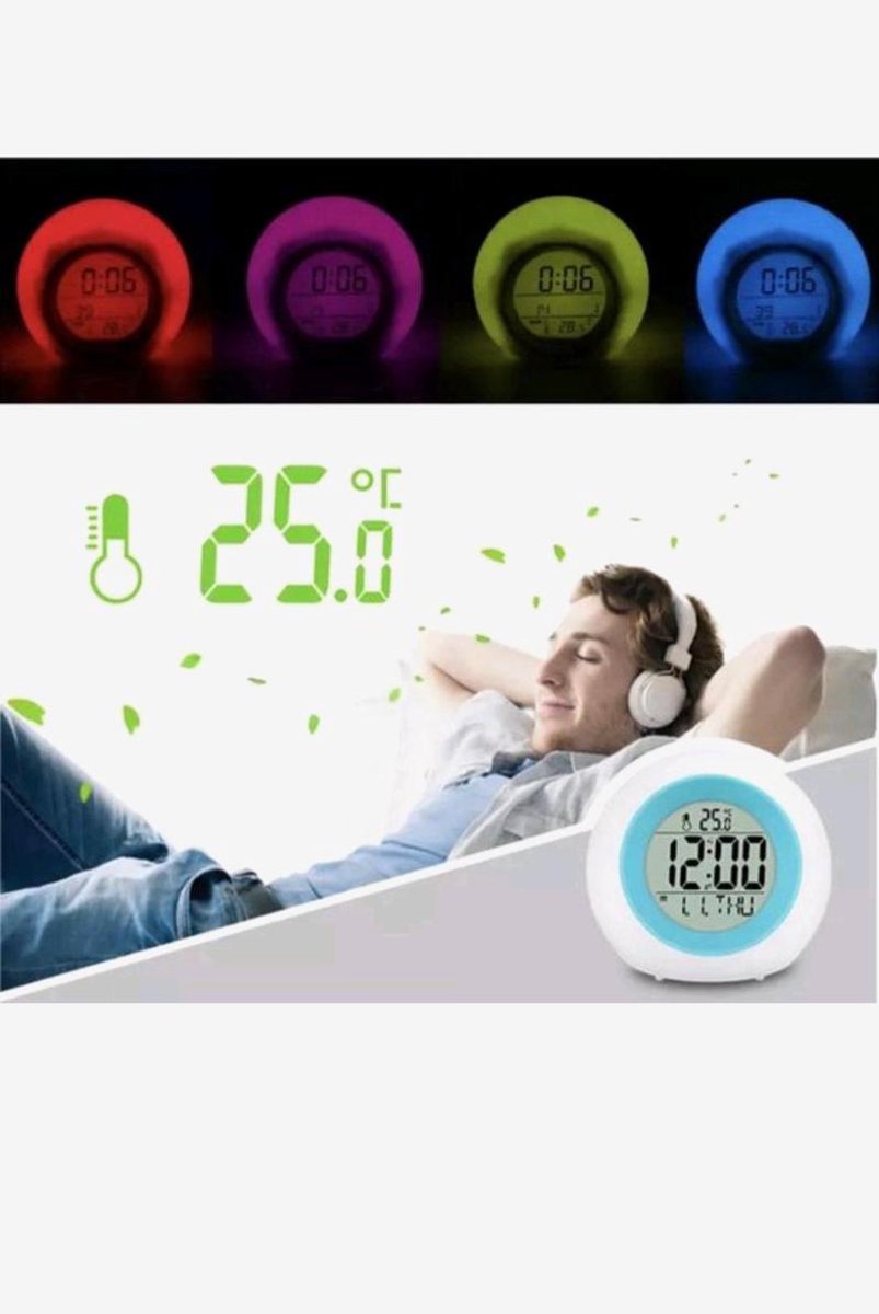Wekker Digitaal - Multifunctionele Wekker Voor Kinderen - Wekker Met ...