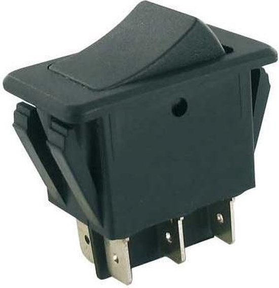 Wipschakelaar ovaal aan-aan dubbel polig 12V/20 Amp | bol