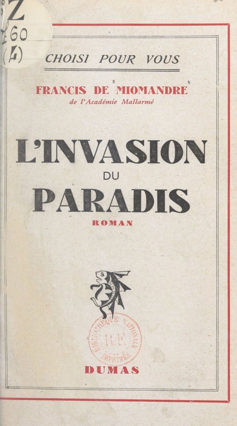 L'invasion du paradis (ebook), Francis de Miomandre | 9782307070047 ...