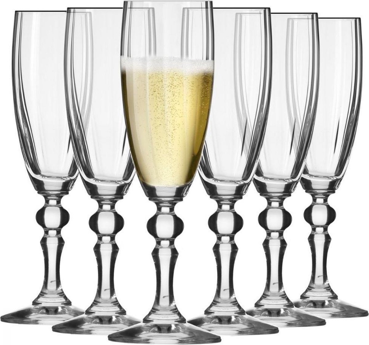 6 x Champagneglas 180ml - 6 Glazen Champagneglazen ILLUMINATION - 100% ...