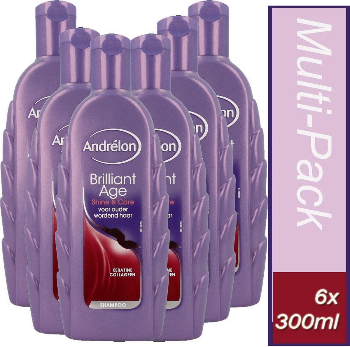 Andrélon Brilliant Age Colour Care - 6 x 300 ml - Shampoo ...