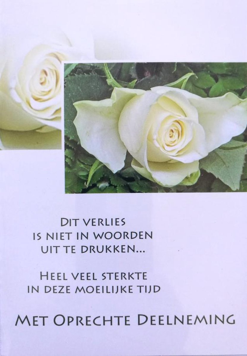 Condoleance kaarten Rouw kaarten Set van 20 | bol.com