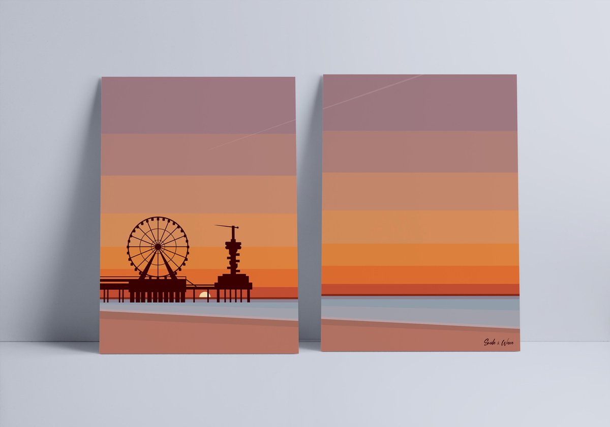 Set van 2 Scheveningen Art Print - Scheveningen Posters – Pier Art ...