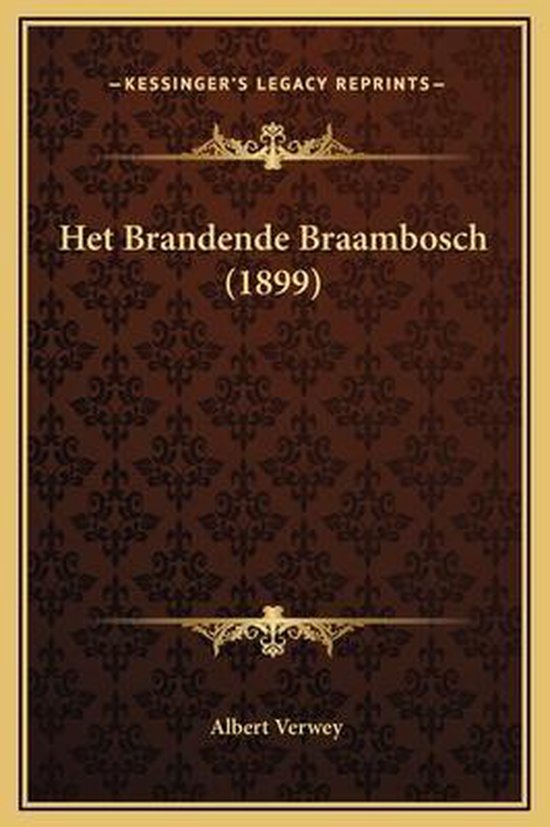 Het Brandende Braambosch (1899), Albert Verwey | 9781169234413 | Boeken ...