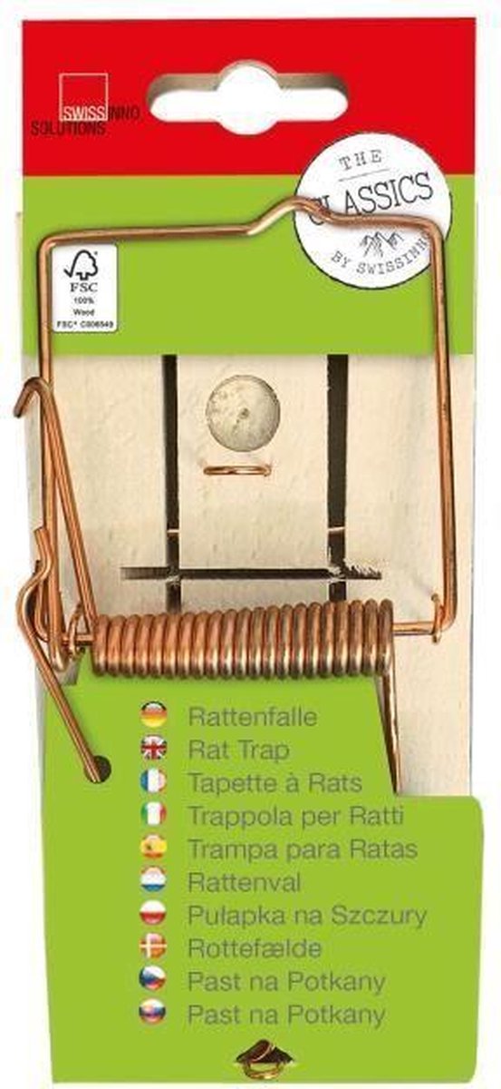 Swissinno Rattenval klassiek – Rattenklem voor binnen en buiten – FSC ...