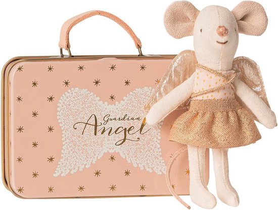 Maileg - Guardian angel in suitcase, Little sister mouse | bol