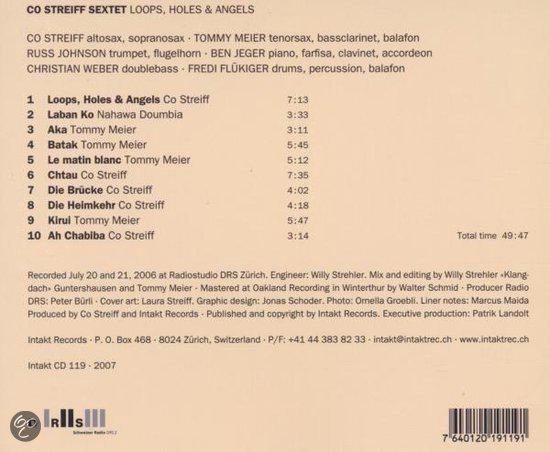 Co Streiff Sextet - Loops, Holes & Angels (CD), Co Streiff Sextet ...