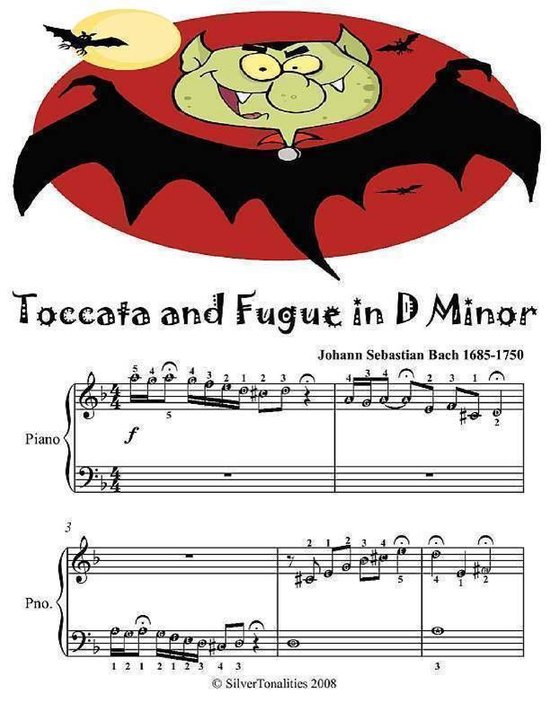 Toccata and Fugue In D Minor - Easiest Piano Sheet Music Junior Edition ...