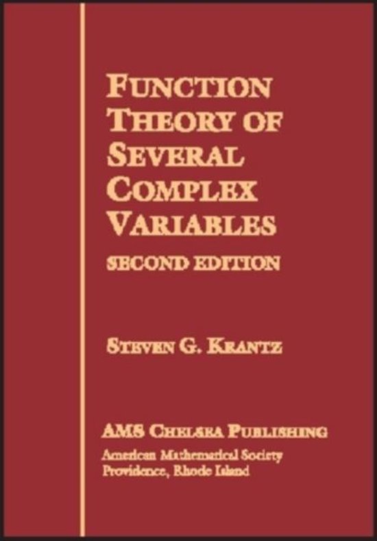 Function Theory of Several Complex Variables | 9780821827246 | Steven G. Krantz | Boeken | bol.com