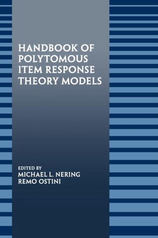 Handbook of Polytomous Item Response Theory Models | 9780805859928 | Boeken | bol.com