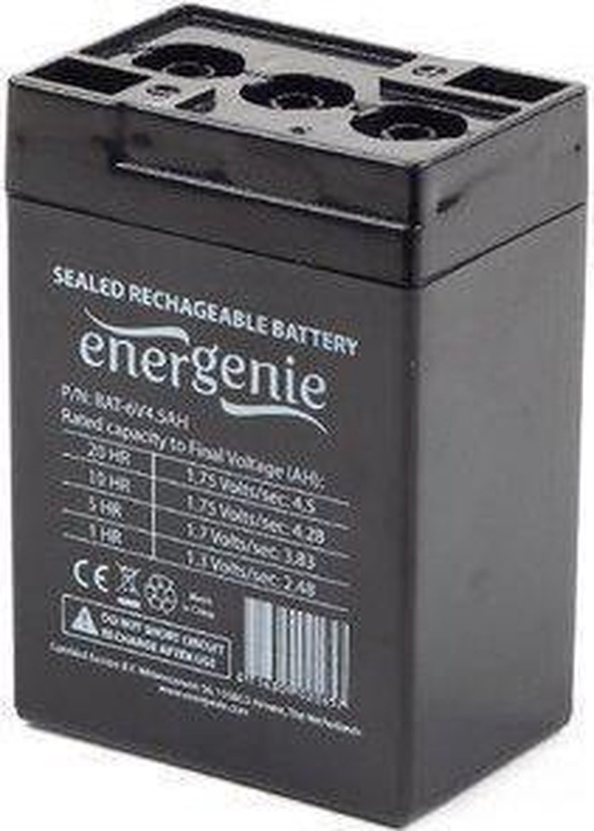 bol.com | EnerGenie BAT-6V4.5AH - Batterij 6V 4.5 AH