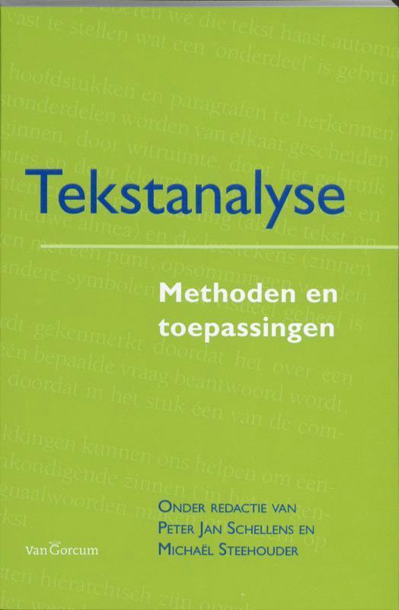 bol.com | Tekstanalyse | 9789023246817 | Peter Jan Schellens | Boeken