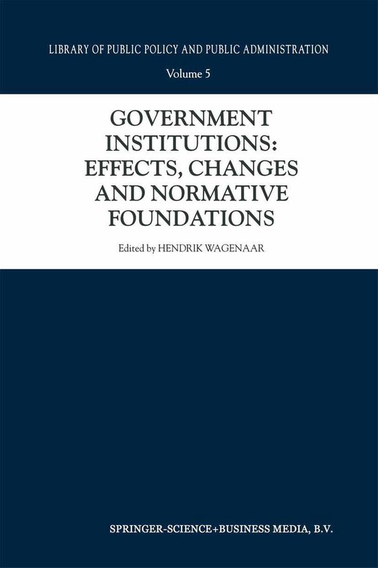 Library of Public Policy and Public Administration 5 - Government ...