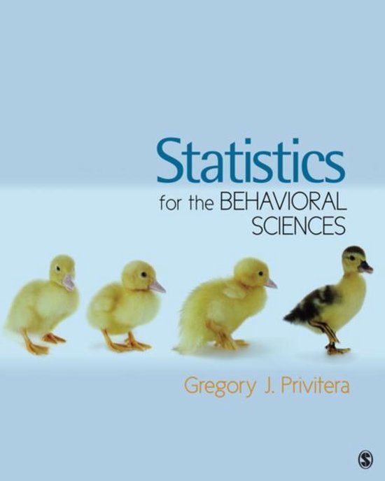 Statistics for the Behavioral Sciences, Privitera | 9781412969314 ...