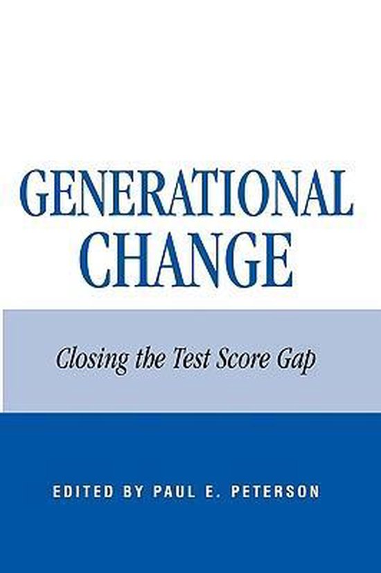 Generational Change | 9780742546097 | Paul Peterson | Boeken | bol.com