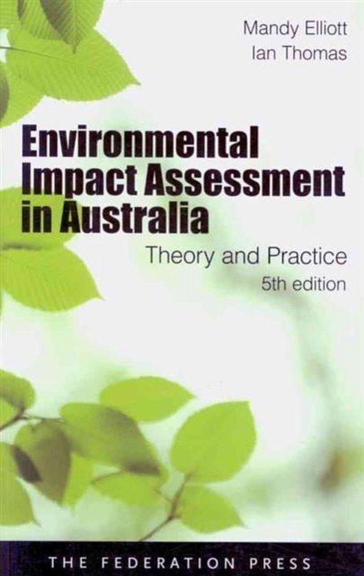 Environmental Impact Assessment in Australia | 9781862877115 | Mandy Elliott | Boeken | bol