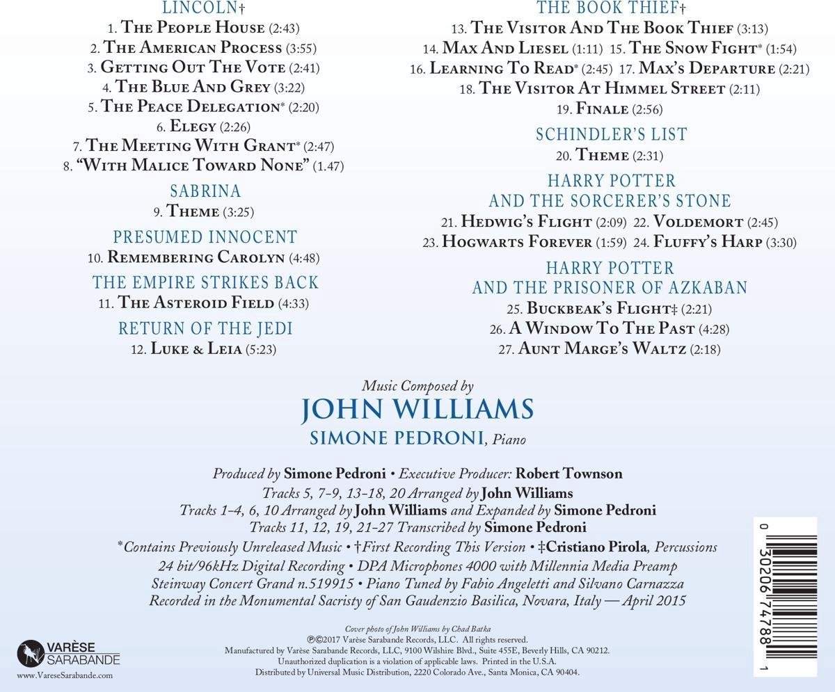 John Williams: Themes And Transcriptions For Piano, Simone Pedroni ...