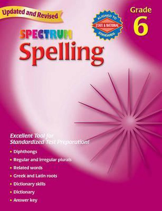 Spectrum Spelling Grade 6 Spectrum 9780769652665 Boeken Bol spectrum-spelling-grade-6-spectrum-9780769652665-boeken-bol