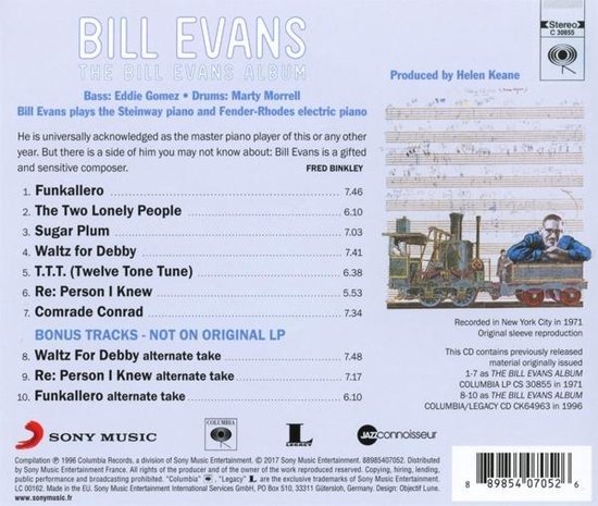Bill Evans Album, Bill Evans | CD (album) | Muziek | bol.com