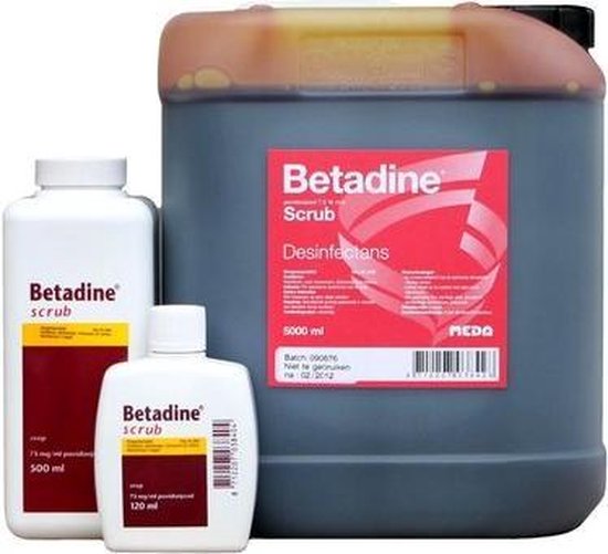 Scrub 75mg/ml povidonjood 5000 ml | bol