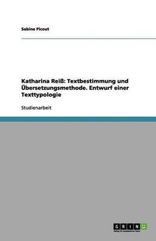 Katharina Reiss | 9783656128281 | Sabine Picout | Boeken | bol.com