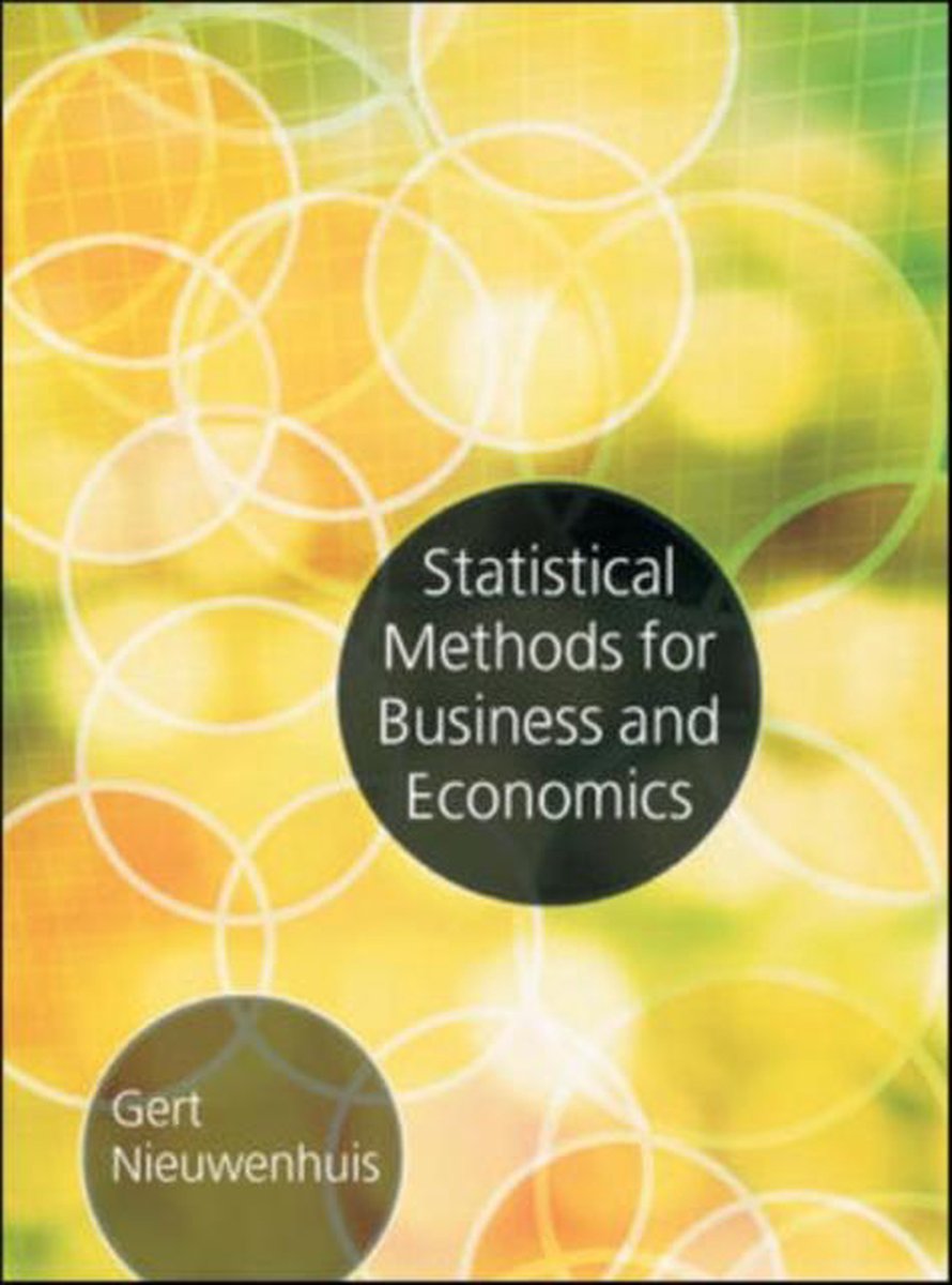 Statistical Methods For Business And Economics 9780077109875 Mcgraw Hill Boeken