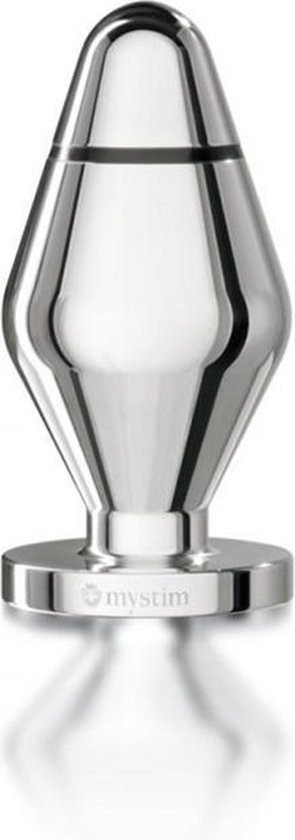 Mystim - Big John Buttplug XL - Zilver - Ø 65 mm | bol