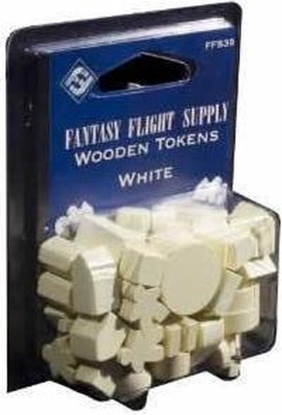 Assorted Wooden Tokens White | bol.com