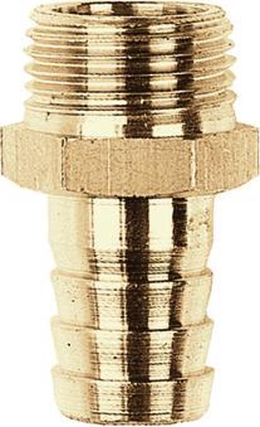 HM messing Slangtule met zeskant 1-1/2" x 45 mm voor slang Ø 38 mm | bol