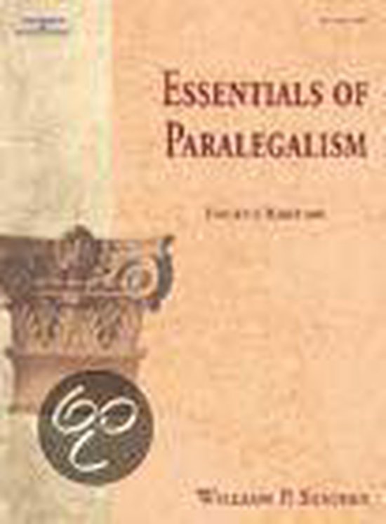 Essentials of Paralegalism | 9781401861933 | William Statsky | Boeken ...
