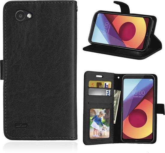 LG Q6 cover Portemonnee hoesje / book case Zwart | bol.com