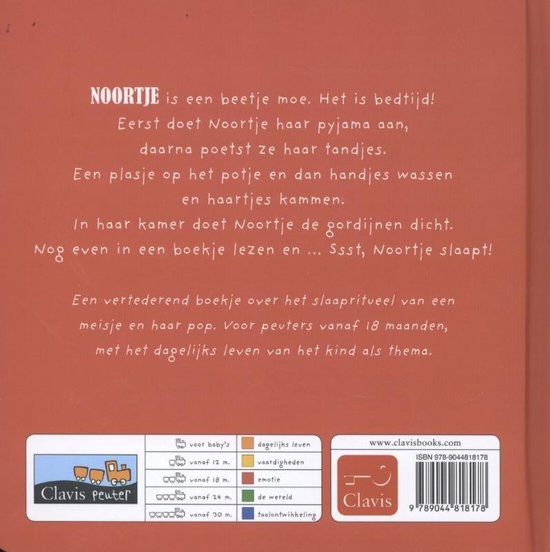Clavis peuter - Noortje gaat slapen, Annemarie van der Heijden | 9789044818178 | Boeken | bol.com