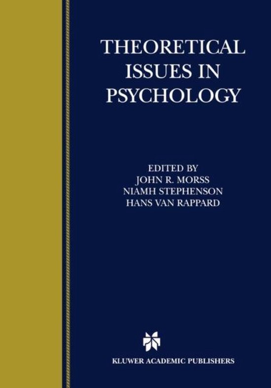 Theoretical Issues in Psychology | 9781441948908 | Boeken | bol.com