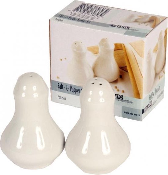 Peper en zout set wit 10 cm | bol.com