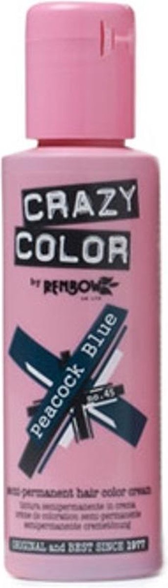 Crazy Color Peacock Blue 100ml - Haarverf | bol.com