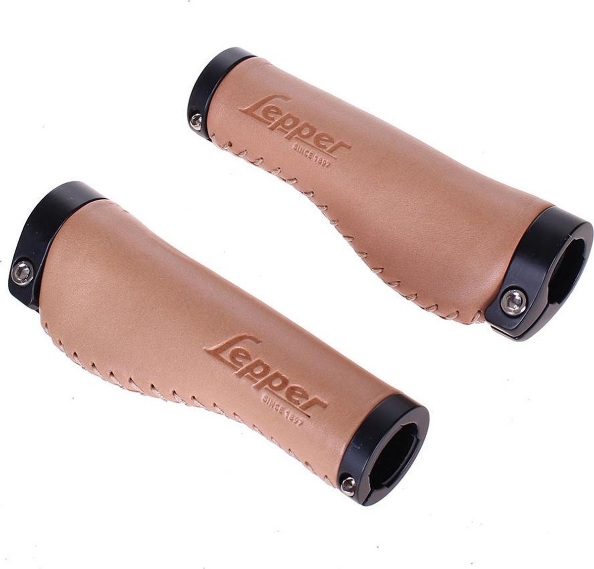 Lepper handvat Ergo 138 mm leer CF - naturel | bol.com