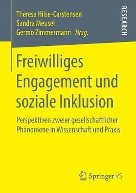 Freiwilliges Engagement und soziale Inklusion | 9783658236717 | Boeken ... Freiwilliges Engagement und soziale Inklusion | 9783658236717 | Boeken ...