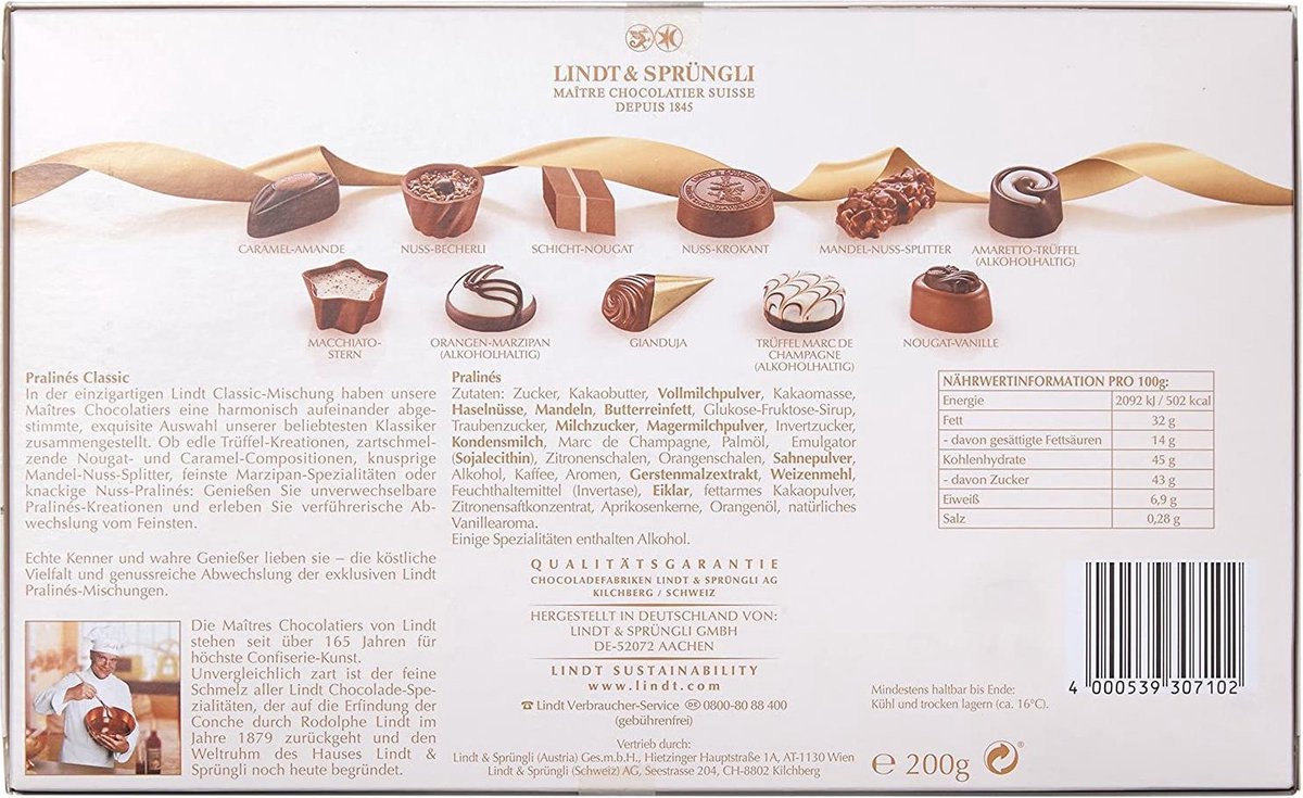 Lindt Pralinés Classic 125 gram | bol.com