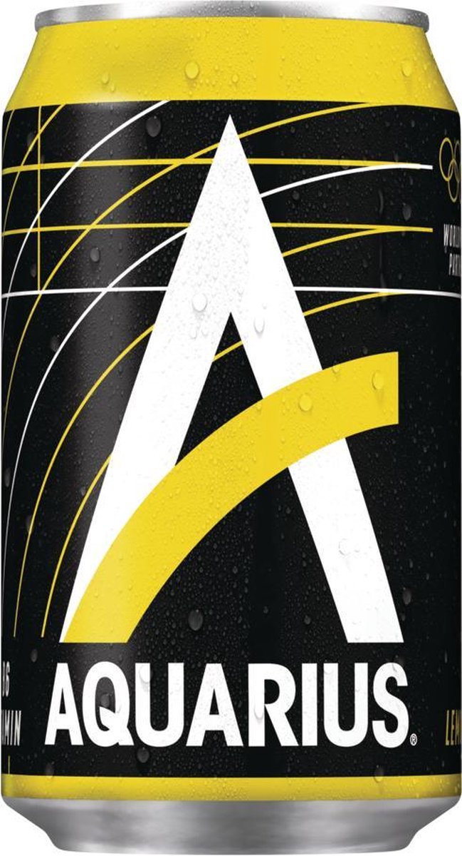 Aquarius Wit Lemon | Blik 24 x 33 cl | bol.com