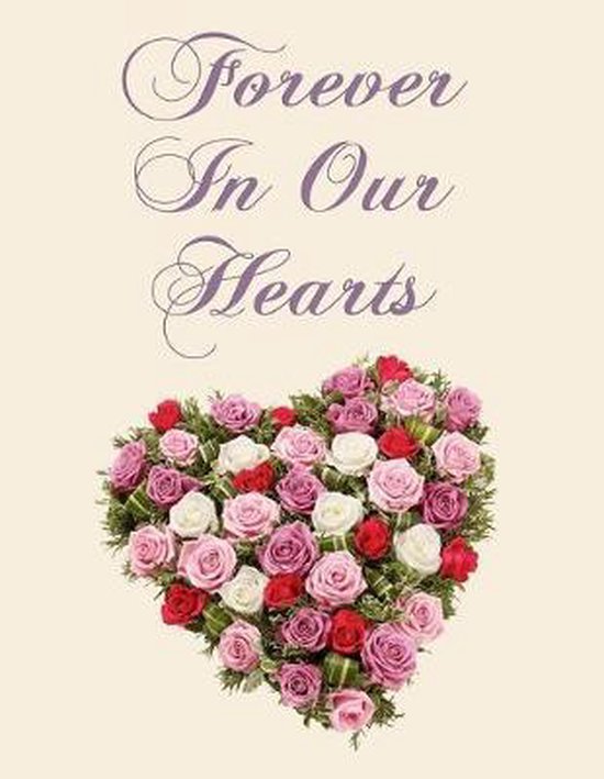 Forever In Our Hearts: Patterned Grey Cover Funeral Guest Book and ...