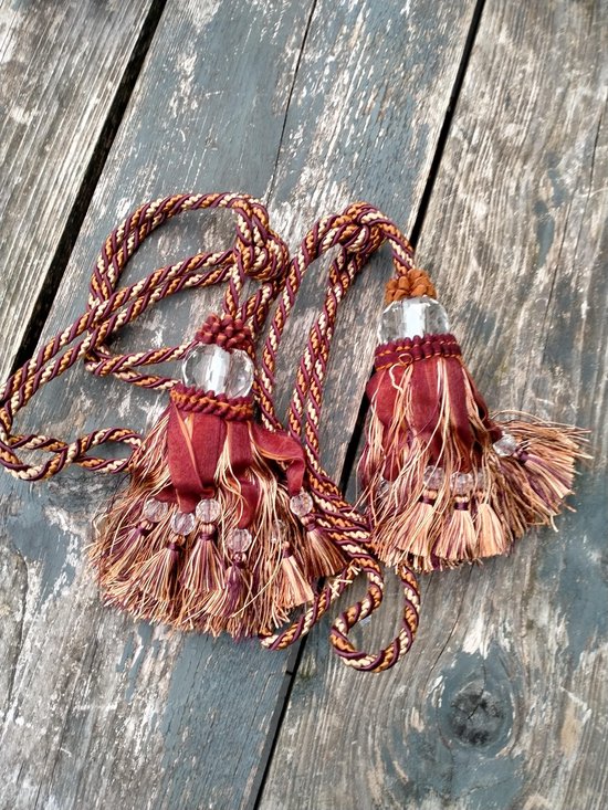 World of Decorations Set van 2 Gordijnophouders - 17 cm - Rood - Geel ...