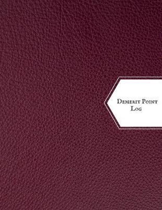 Demerit point log | 9781698071664 | Jason Soft | Boeken | bol.com