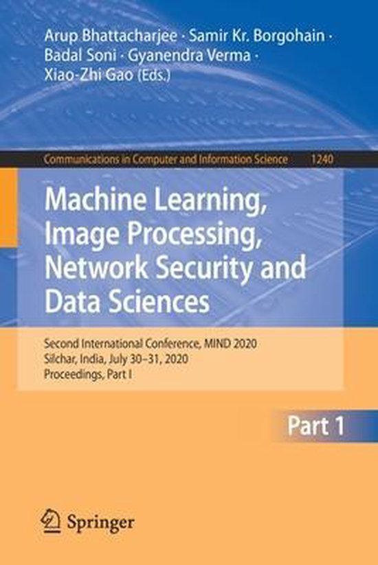 Machine Learning Image Processing Network Security and Data Sciences | 9789811563140 |... | bol.com