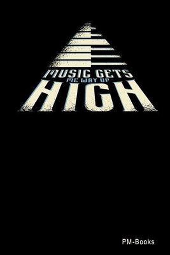 Music Gets Me Way Up High: Liniertes A5 Notizbuch oder Heft für Schüler ...