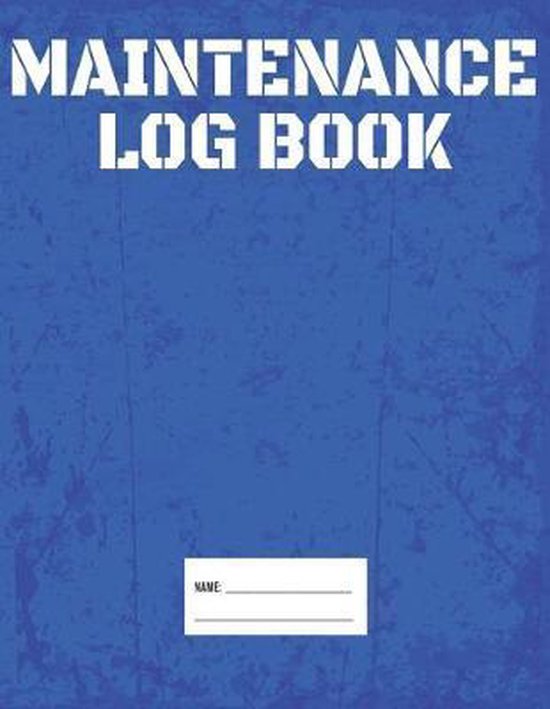 Equipment Log Book For Signing Off Detailed Maintenance Inspections and ...