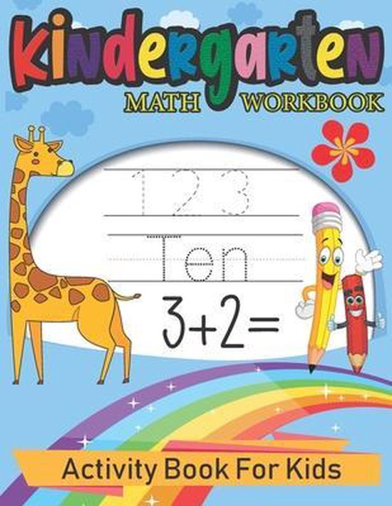 Kindergarten Math Workbook: Activity Book For Kids, Black & White ...