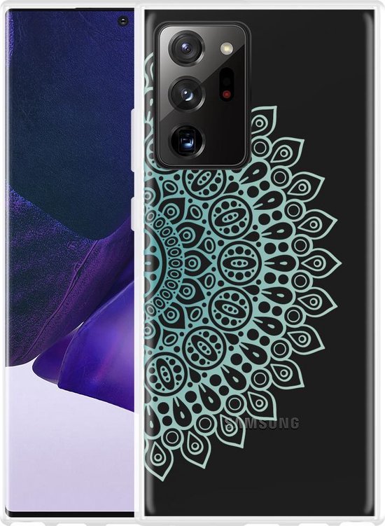 Samsung Galaxy Note 20 Ultra Hoesje Turqoise Mandala | bol.com