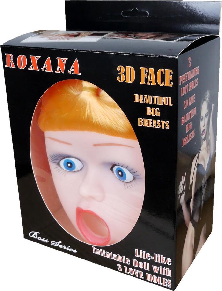 Opblaaspop- Sexpop- ROXANA 3D- 3 liefdes gaten | bol