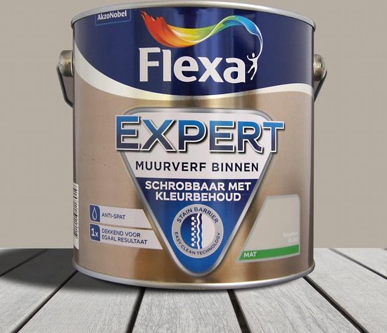 Flexa Expert Muurverf Beigebruin 2.5 L | bol.com